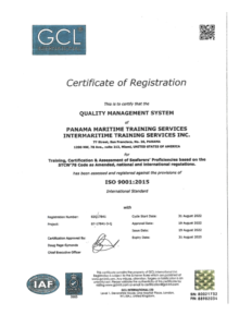 Panama Maritime Training Services | » ISO Certification